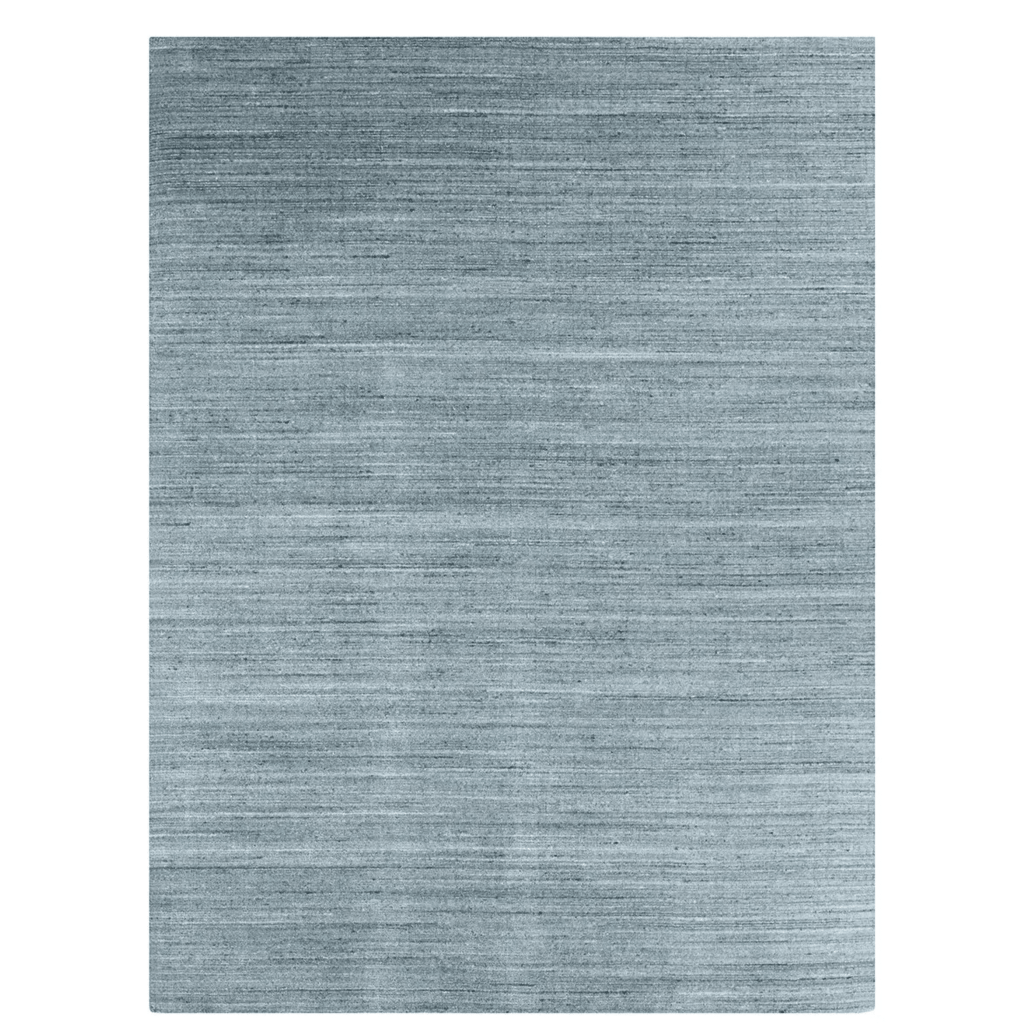 Port of Wilmington Handwoven Rug – Blue, Gray & Ivory Wool-Viscose ...