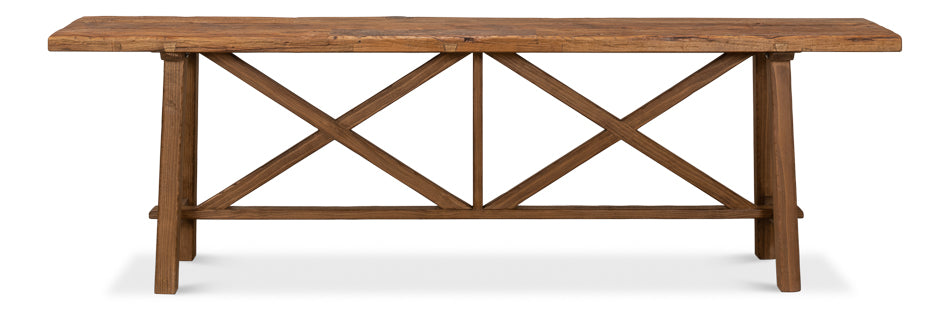 Vintage Double X Base Console Table – Our Boat House