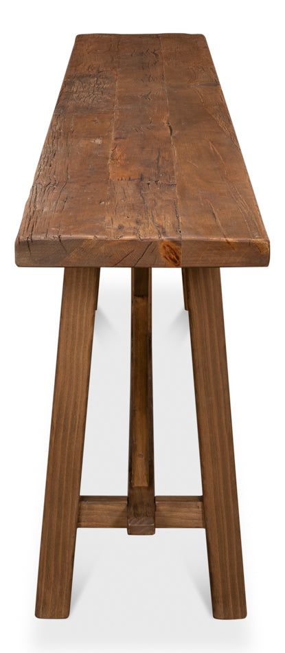 Vintage Double X Base Console Table – Our Boat House